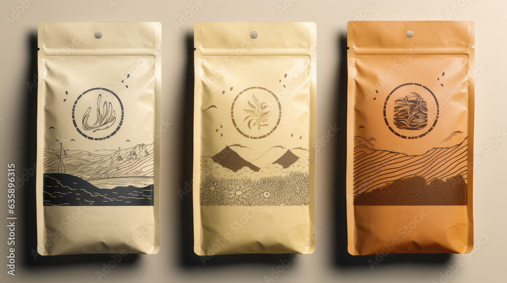 rice packet design Stock Illustration | Adobe Stock