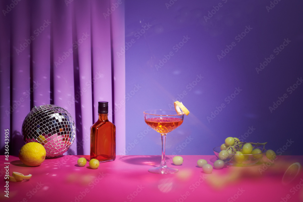 Celebration party table with wine glasses Stock Photo | Adobe Stock