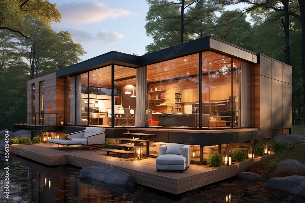 minimalist container house with a focus on simplicity and functionality ...