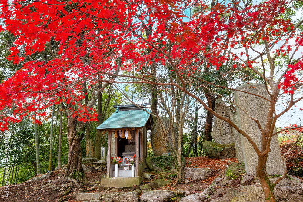 Fukuoka, Japan - Nov 30 2022: Homangu Kamado shrine located at Mt ...
