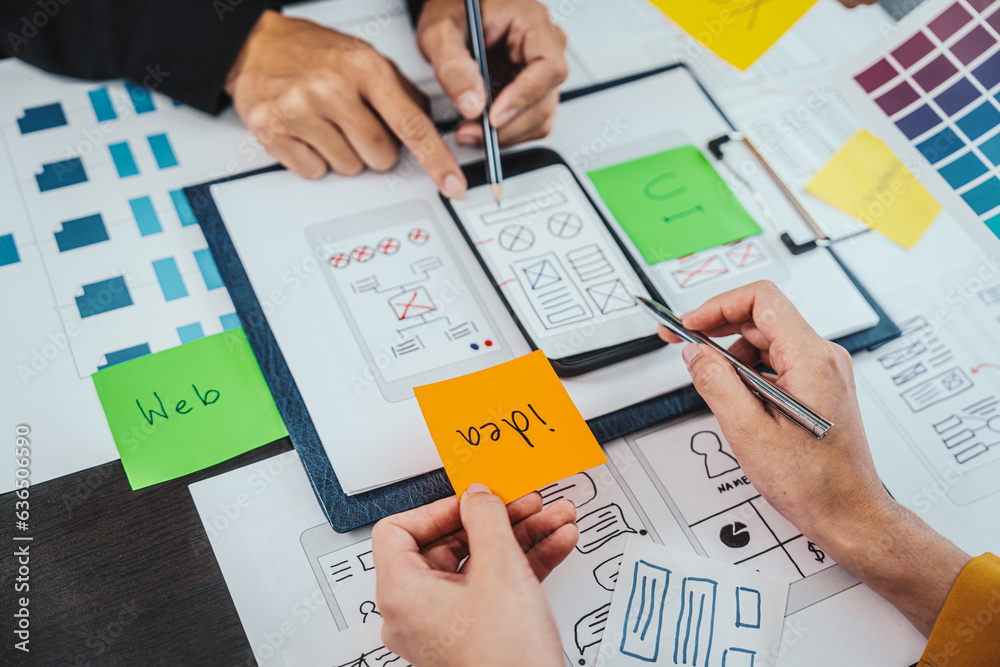 UI, UX designers developers Group team meeting often fill variety of ...