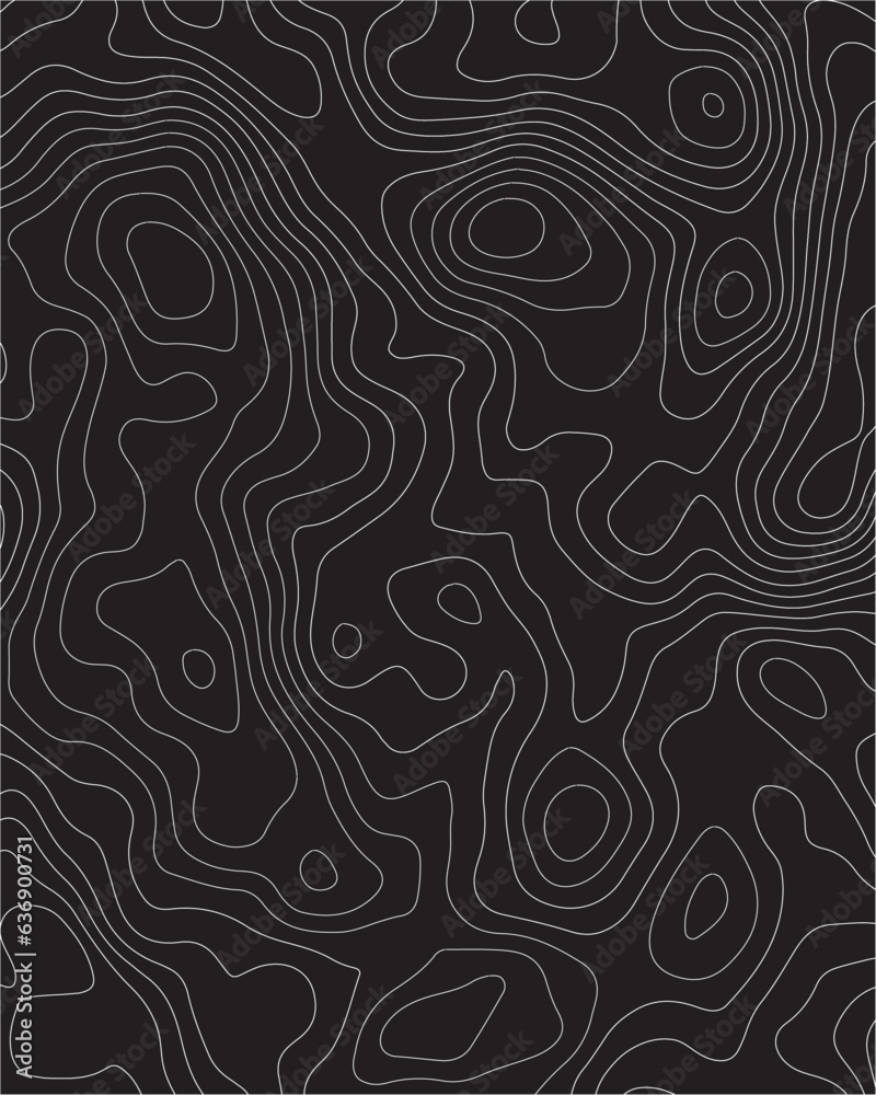 Topographic Map Vector Patterns. Topographic Maps can be used as ...