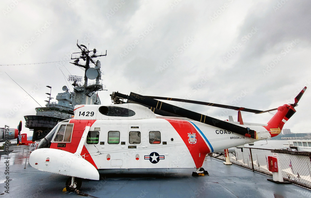 New York, United States - August 5, 2023: Sikorsky HH-52 Seaguard ...