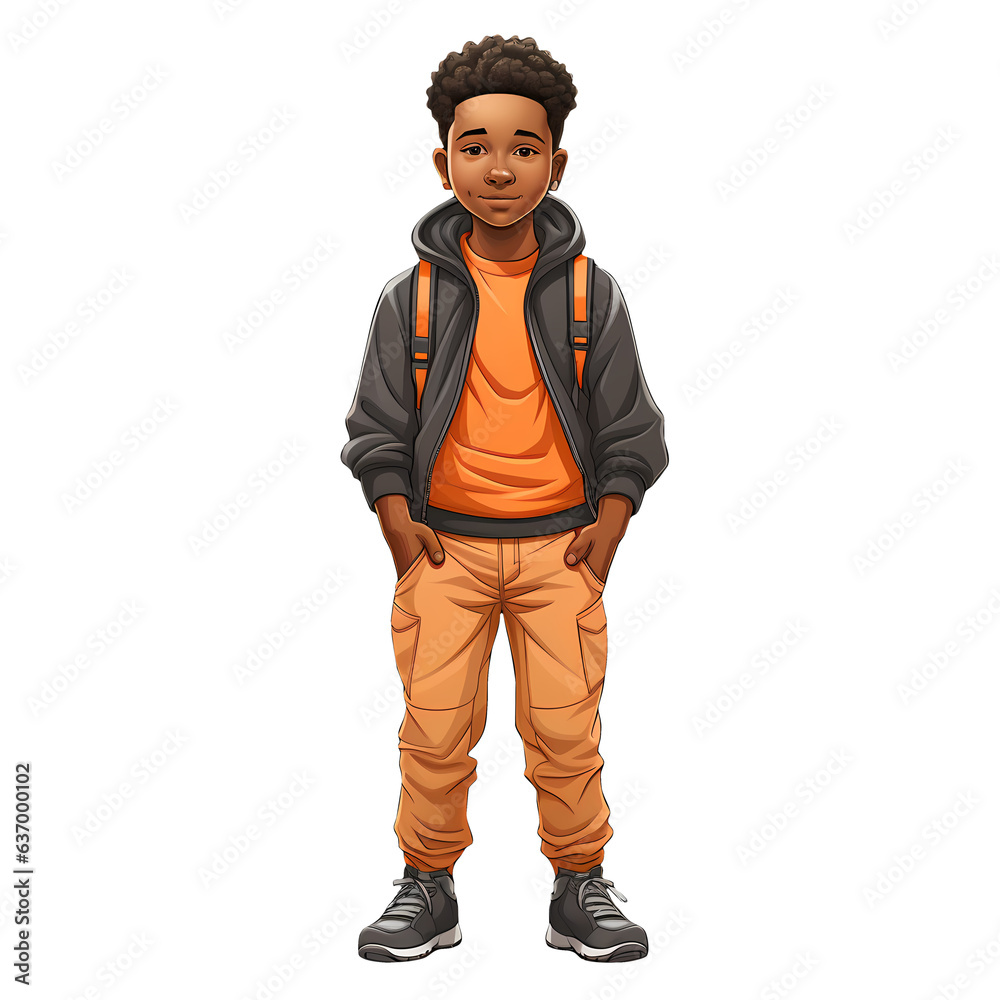 Black Boy African American Clipart Illustration Stock Illustration ...