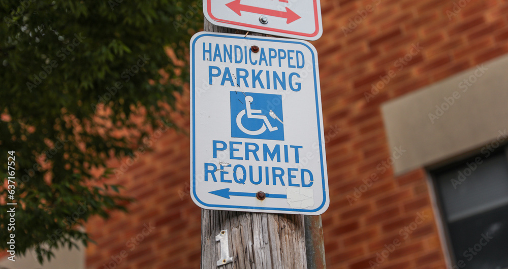 blue handicap sign, universal emblem of accessibility and inclusivity ...