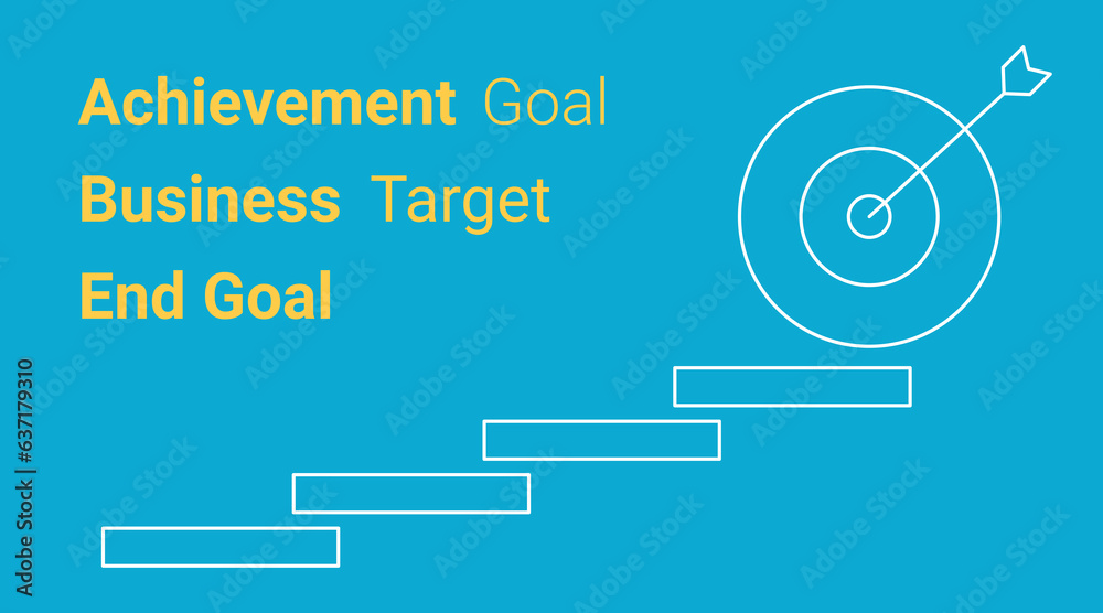 Target board to achieve via steps with an arrow along the ladder to ...