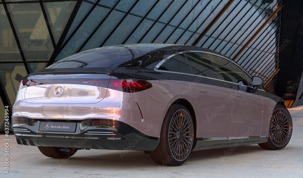 Electric Mercedes EQS This is the new flagship model and a ...