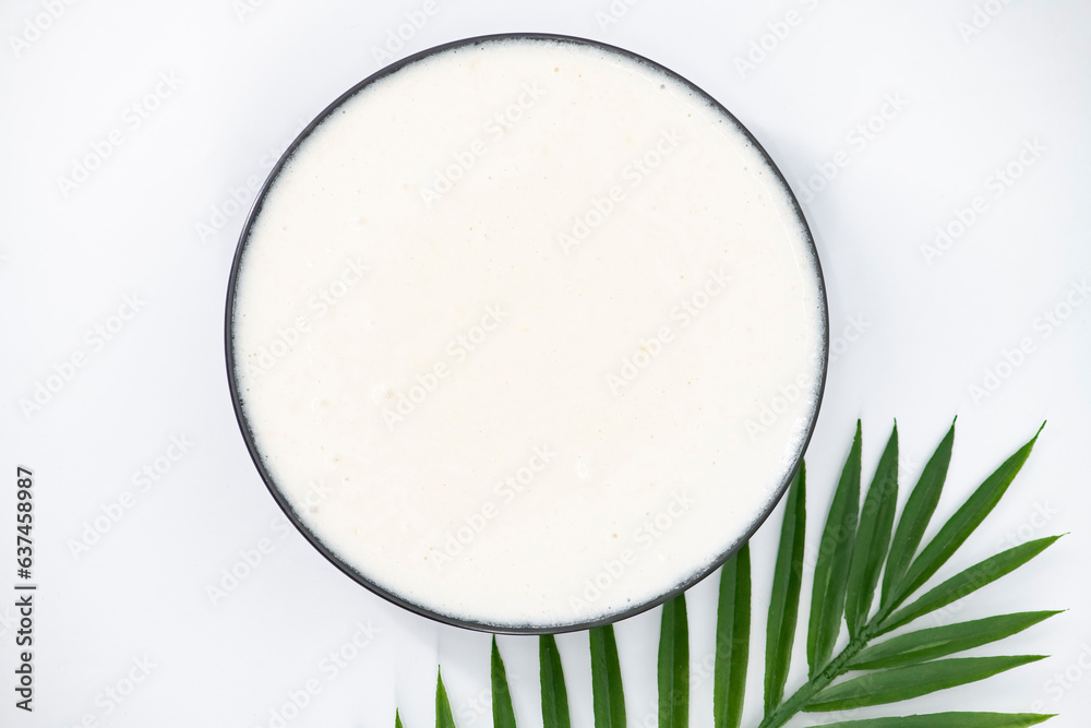 Selective focused image of fermented batter for idli and dosa in an ...