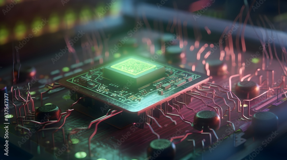 Neuro Computer With Cell Artificial Intelligence Neural Network