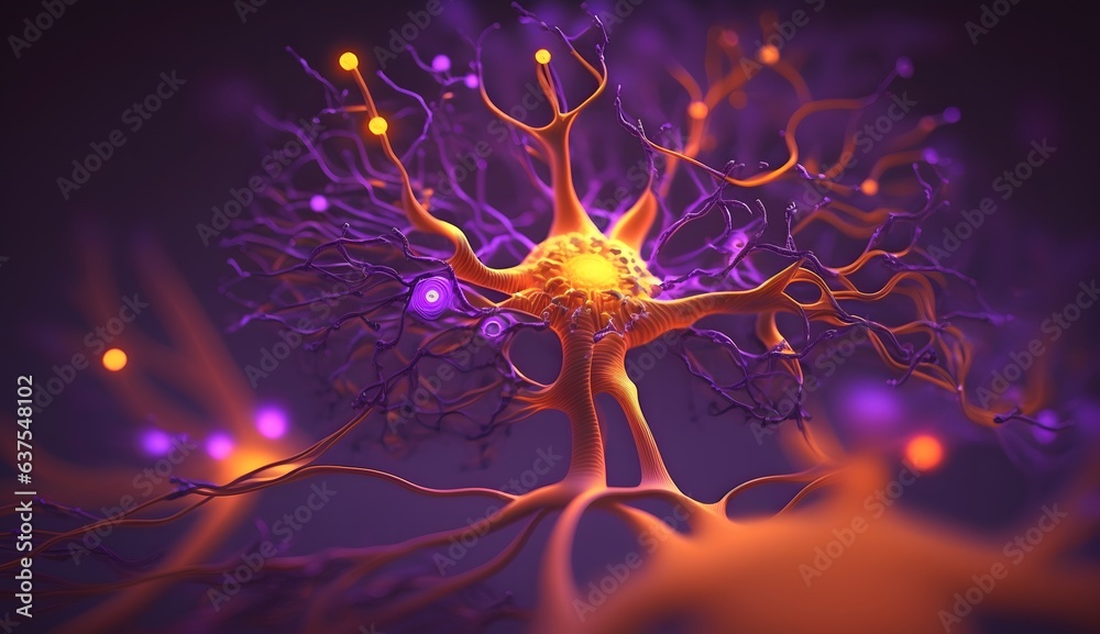 neuro cell synapse, neural brain illustration, axon biology nervous ...