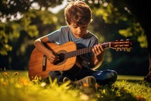 Man & Boy Singing Sunset Free Stock Photo - Public Domain Pictures
