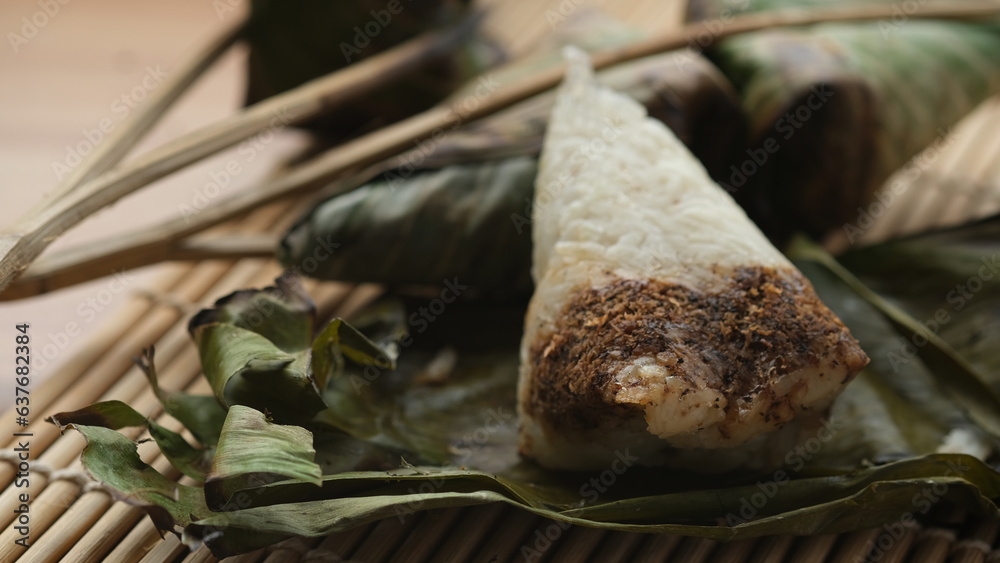 Pengkang is made from the main ingredient of sticky rice which contains ...