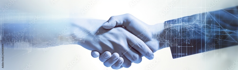 A foggy screenshot of two hands shaking, symbolizing a personal ...