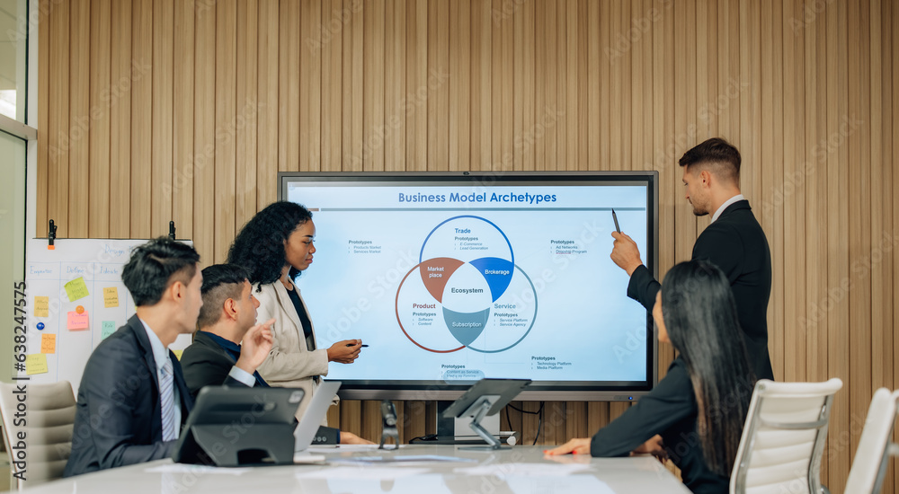 Diverse team innovates for sales KPIs via collaborative brainstorming ...