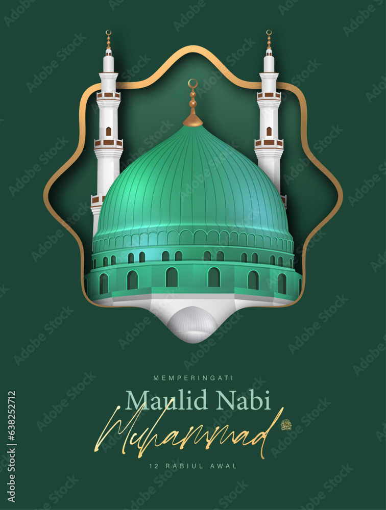 Translation : Happy Birthday of Prophet Muhammad. Milad un Nabi Mubarak ...