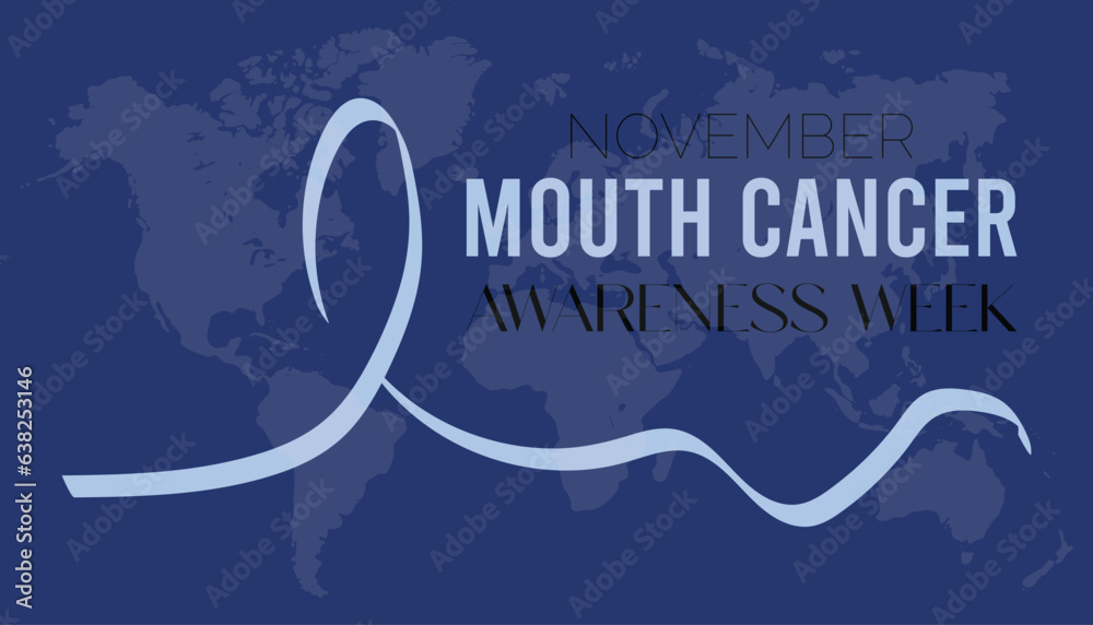 Vector illustration on the theme of Mouth Cancer awareness week ...