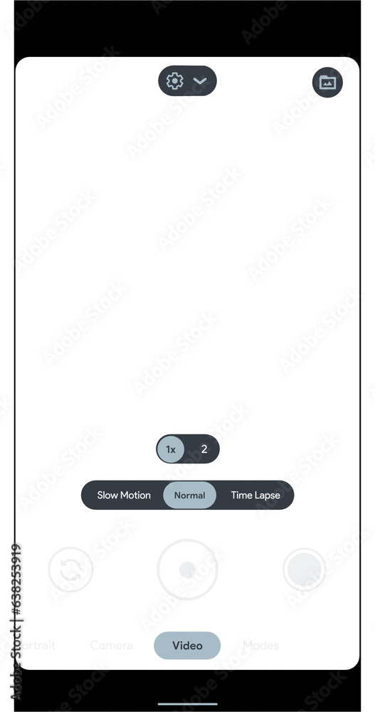 smartphone phone video camera screen overlay, for recording video or ...