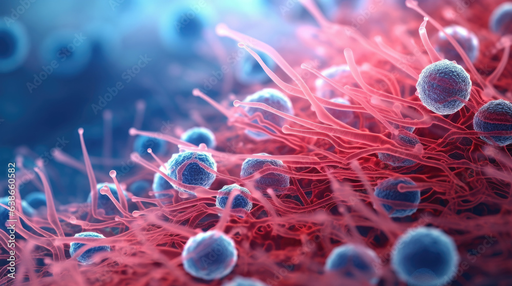 This macro image provides a clear view of Staphylococcus bacteria. The ...