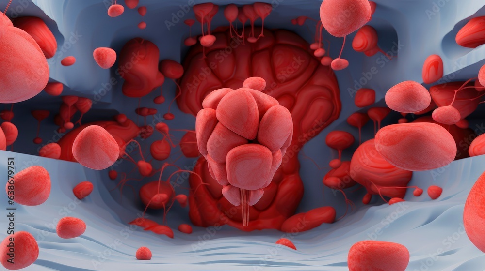 3D illustration mockup of the human organ system, Anatomy, Nervous ...