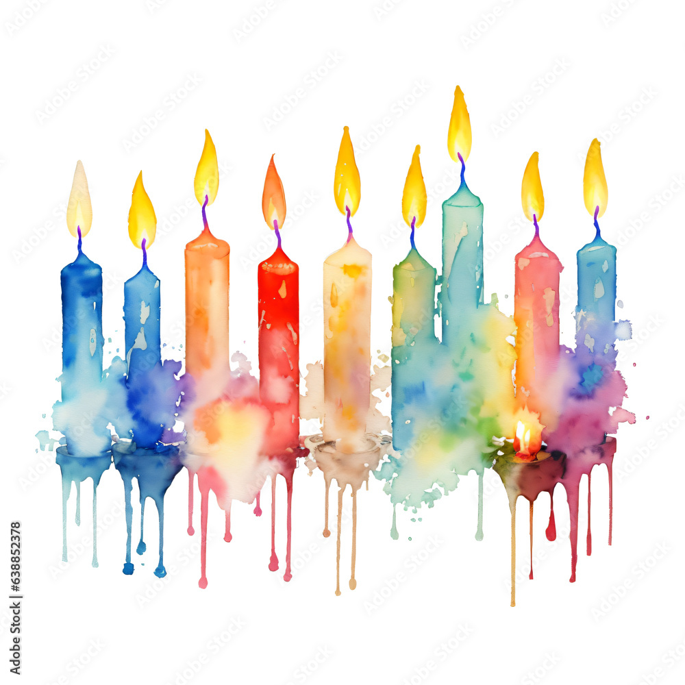 Watercolor Birthday Party Clipart, Graphics, PNG Transparent Background ...