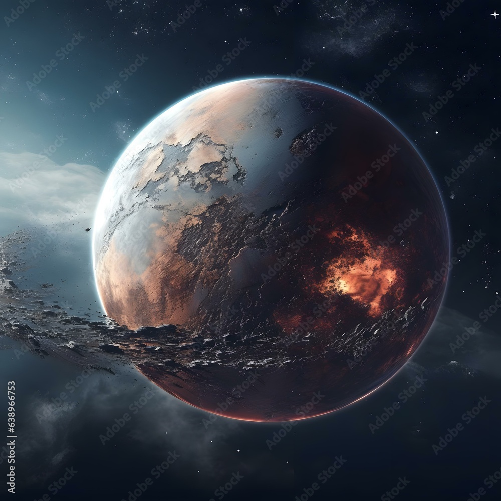 Explore a mesmerizing galaxy filled with AI-generated planets ...