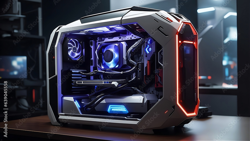 concept design of gaming workstation station custom pc computer build ...