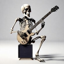 Skeleton Banjo Player Free Stock Photo - Public Domain Pictures