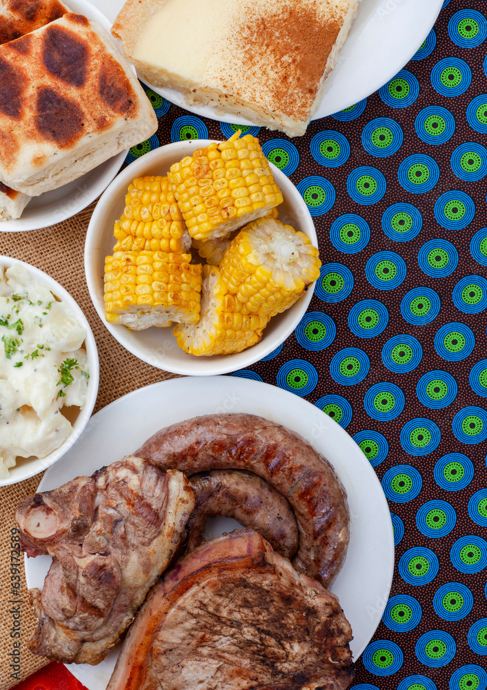 South African Braai Day or Heritage Day. Celebrating traditional braai ...