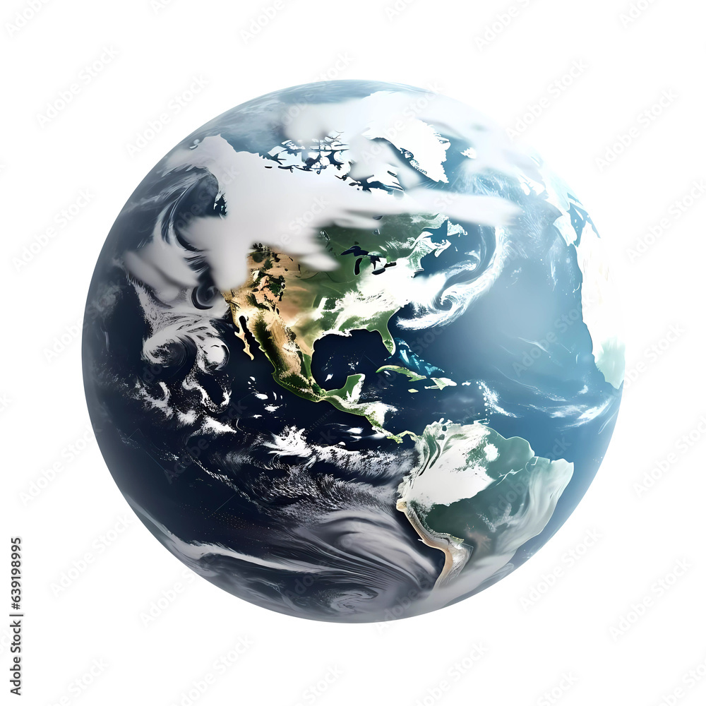 Planet earth on transparent background. Generative ai design concept ...