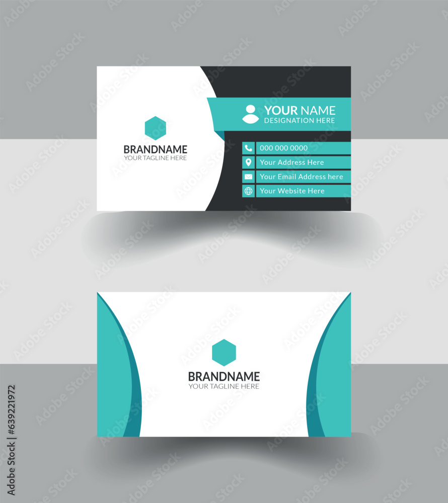 Modern Professional corporate paste color,white and blue business card ...