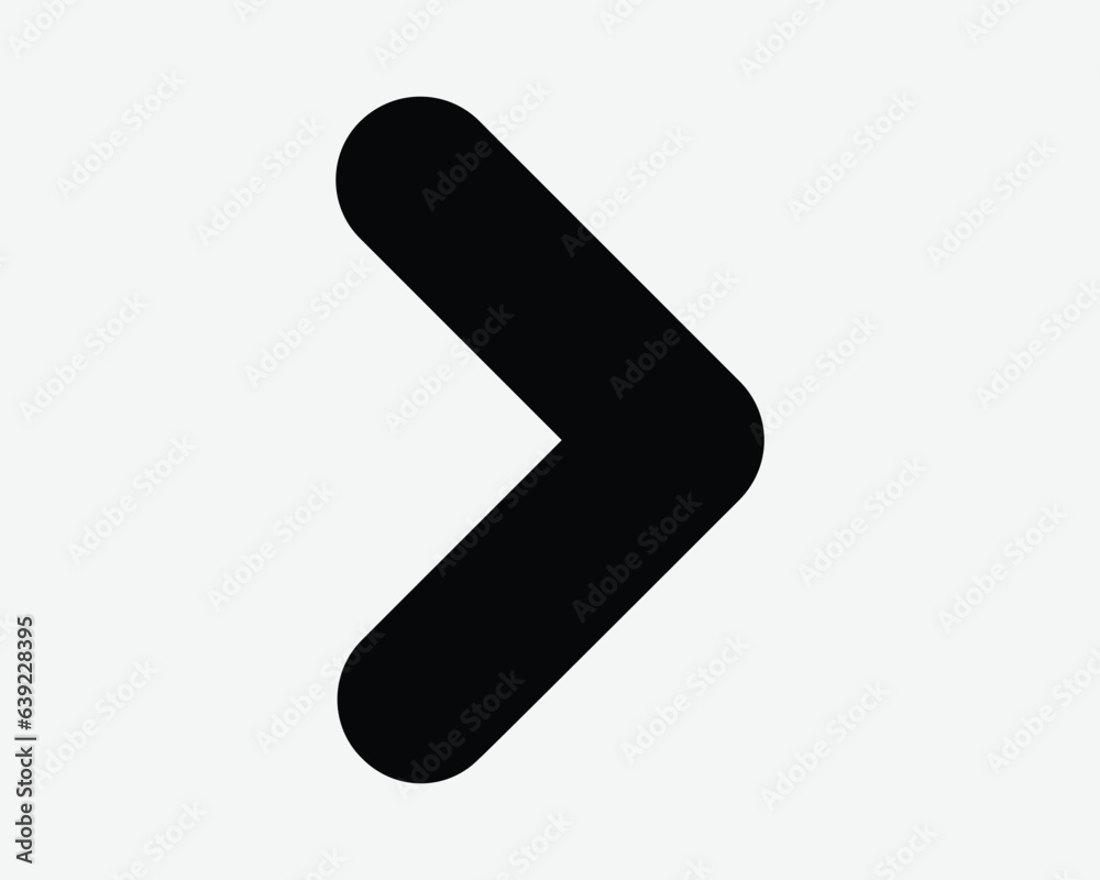 Arrow Right Icon East Side Next Forward Swipe Gesture Pointer Point ...