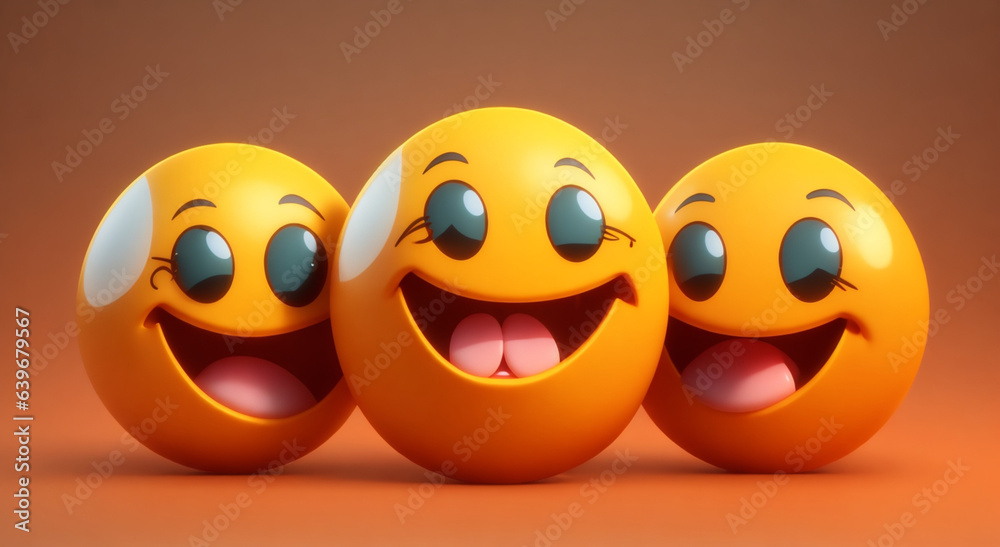 3 Smiley Emoji World Smile Day Stock Illustration | Adobe Stock