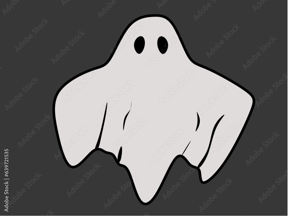 Isolated ghost icon. Ghost vector icon, Emotion Variation. Simple flat ...