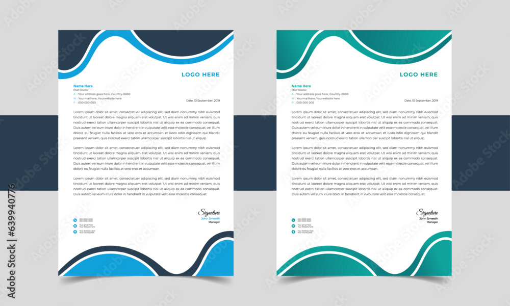 Modern Clean and professional, Simple And Clean Print Ready Design ...
