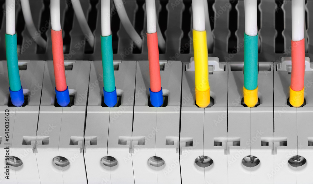 Box for Color wires of distribution of an electricity, PLC Control ...