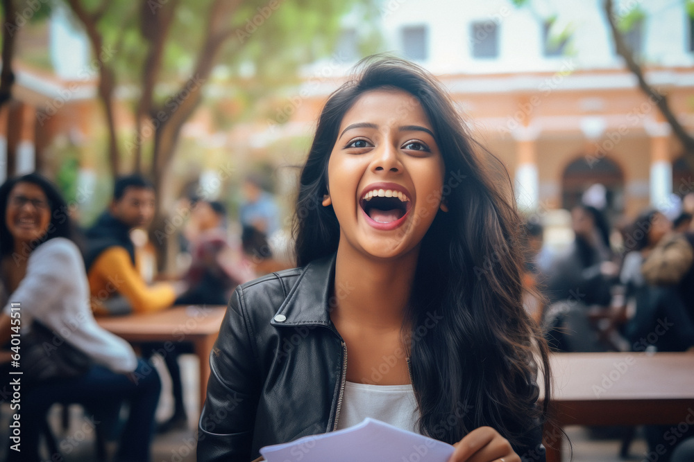 Indian girl giving shocking and unbelievable expression Stock Photo ...
