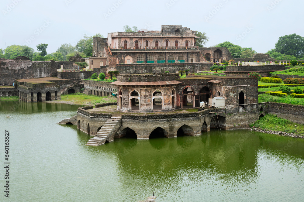 Taveli Mahal and Kapur Talao, situated in the fort opposite Jahaz Mahal ...