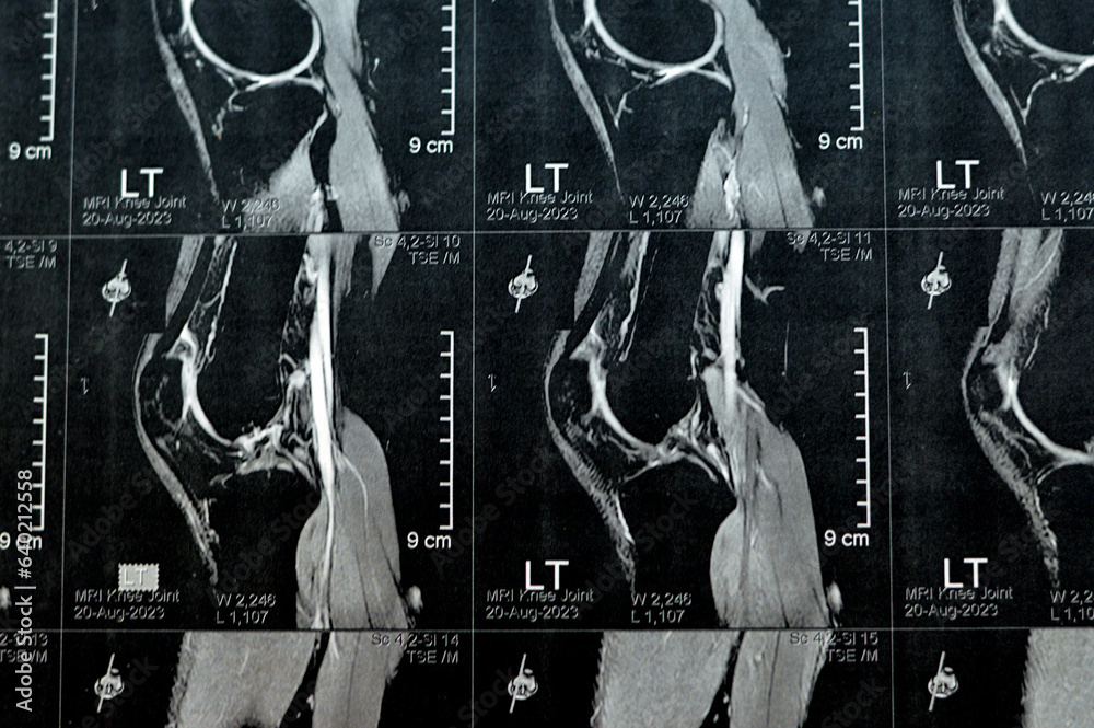 MRI of left knee joint showing minimal joint effusion, PHMM Posterior ...
