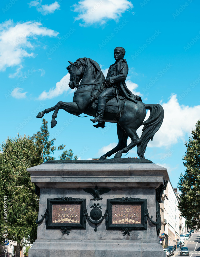 Rouen, France - 20 08 2023: Monument dedicated to Napoleon Bonaparte ...