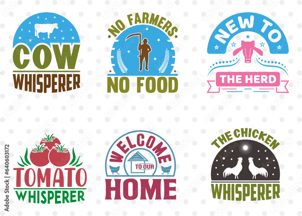 Image vectorielle Stock Farmer Bundle Vol-02 SVG Cut File, No Farmers ...