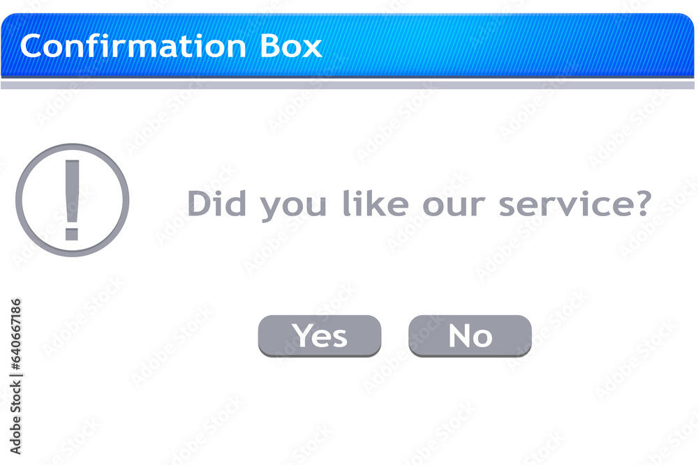 Digital png of do you like our service text on online customer ...