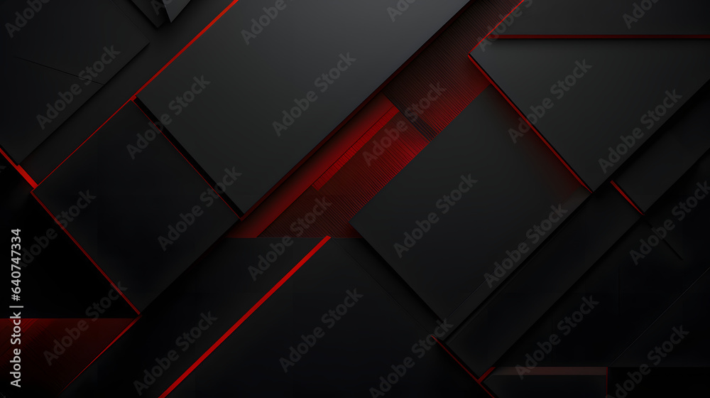 Black red color abstract modern luxury background. Geometric shape ...