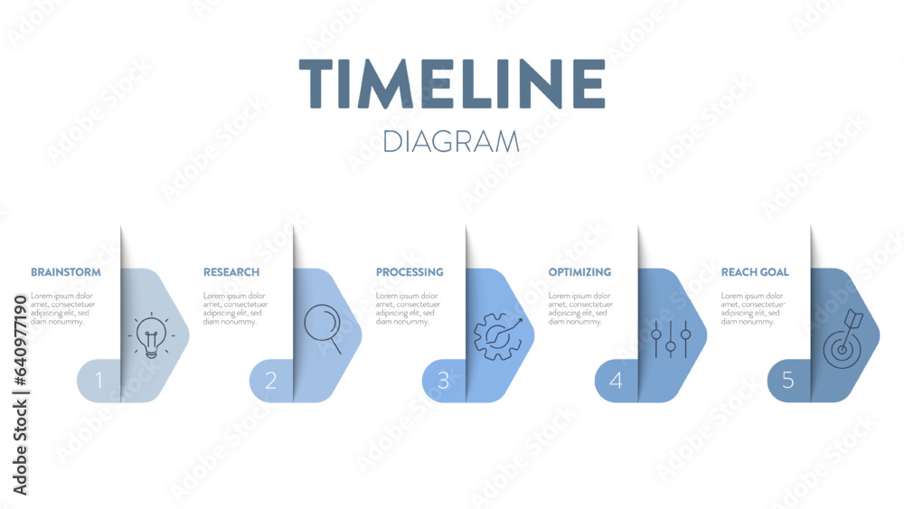 Business project timelines diagrams layout template for slide ...