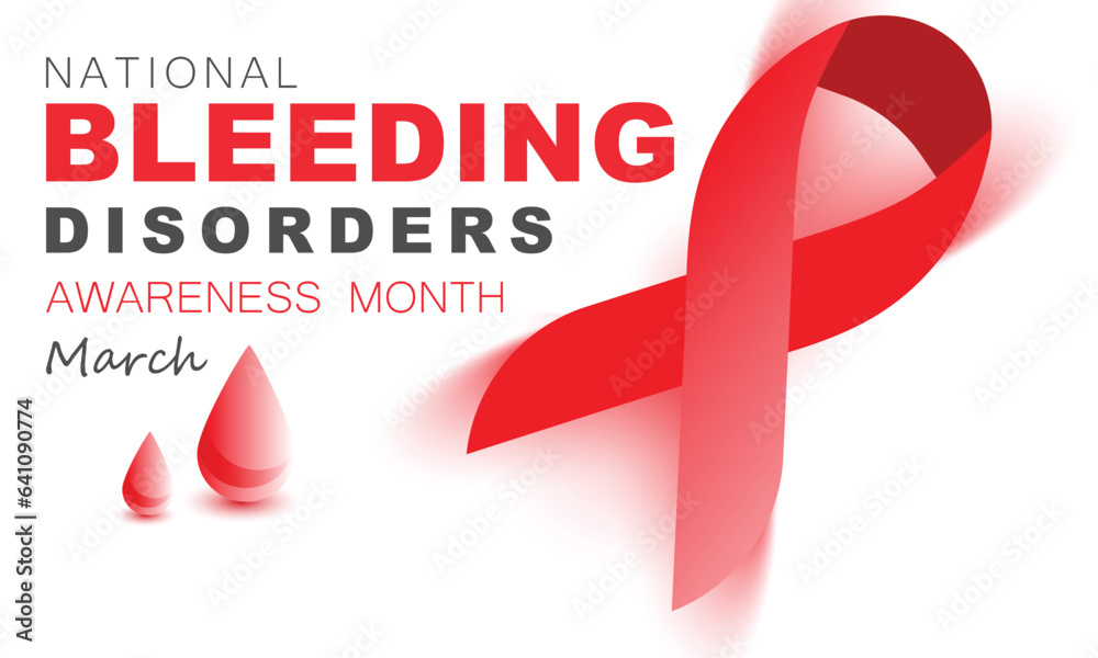 National Bleeding Disorders awareness month. background, banner, card ...