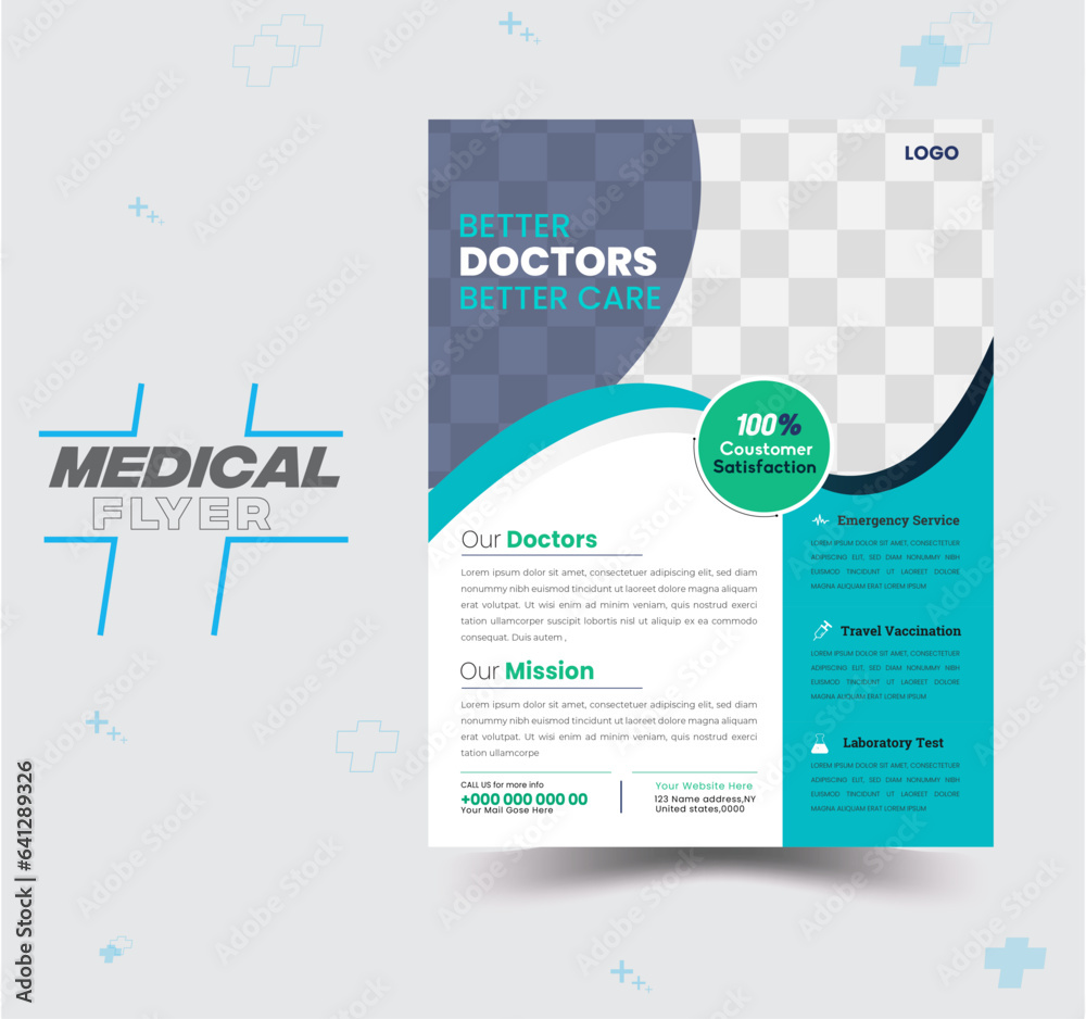 Medical Flyer fully editable in illustrator . Creative And Modern ...