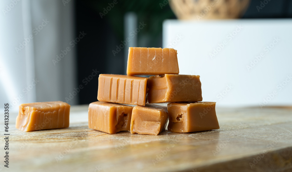 Traditional Polish fudge, known as Krówki meaning little cows. Krówka ...
