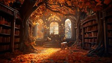 An Old Library In A Medieval Castle Free Stock Photo - Public Domain ...