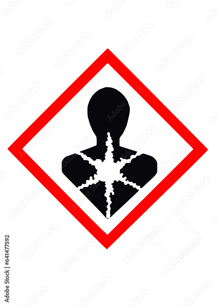 Stock-Vektorgrafik „Peligro Identificación de Mutágeno y cancerígeno ...