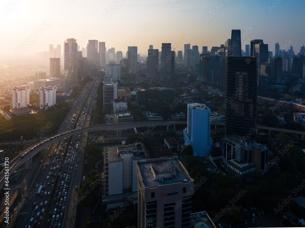 First time Light Trail Transit Train (LRT) operate in Jakarta ...