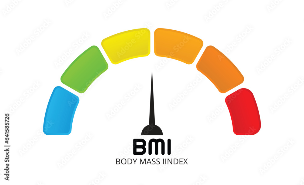 Vector de Stock Bmi categories chart, body mass index and scale mass ...